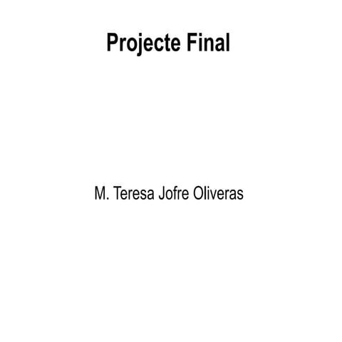 Projecte Final | PPT