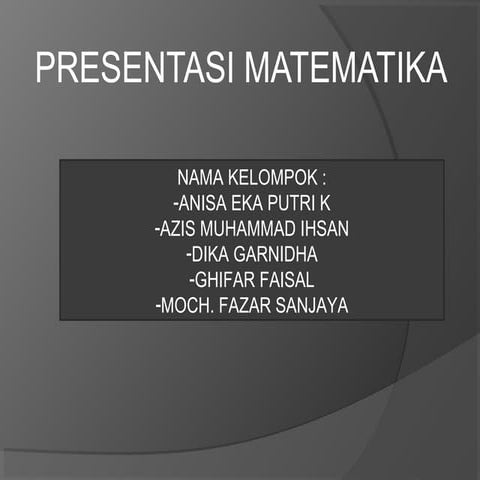 Presentasi MTK Menentukan (Jangkauan , Kelas interval , Histrogam , Polygon , Mean , Median ...