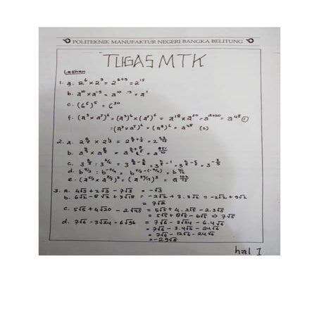 Tugas matriks | PDF