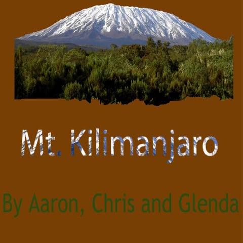Mt kilimanjaro | PPT