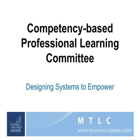 Competency Based Professional Learning | PPT