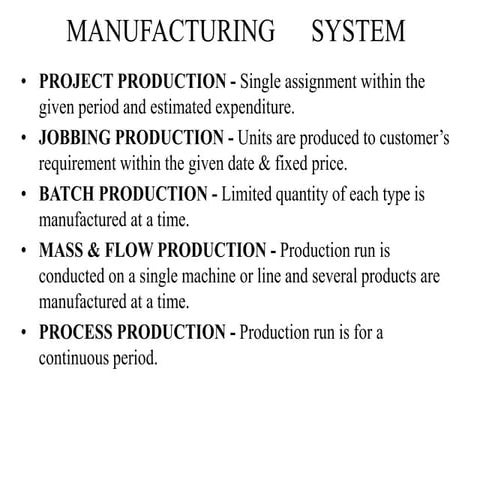 Manufacturing process management article | PPT