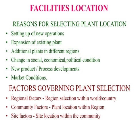 Material movement in a manufacturing plant | PDF