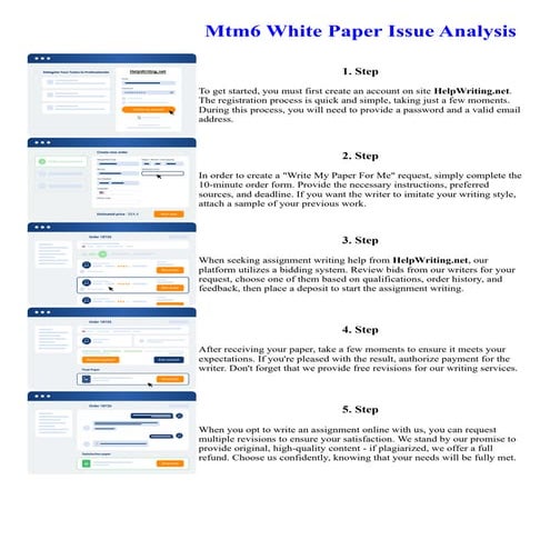 Mtm6 White Paper Issue Analysis | PDF