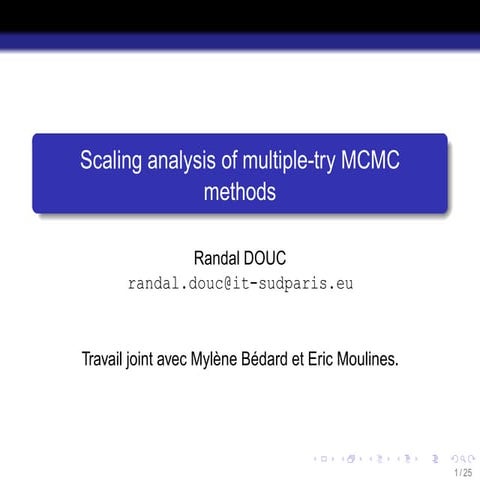 Optimal Scaling In Mtm Algorithms Ppt