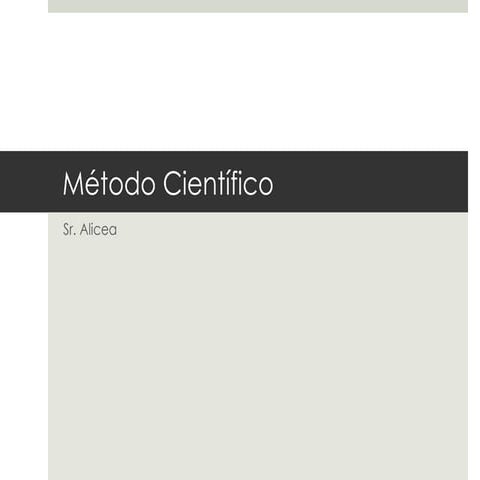 Método científico | PPT