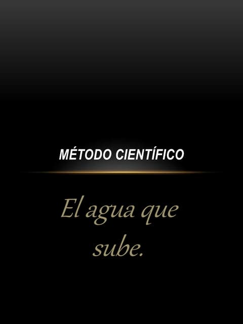 Esquema "MÉTODO CIENTÍFICO" | PPT
