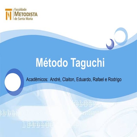 Método taguchi | PPT