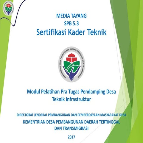 Mt pb 5 spb 5 3 sertifikasi kader teknik | PPTX