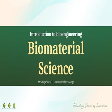 Powerpoint presentation MTPPT11 Biomaterial Science.pptx
