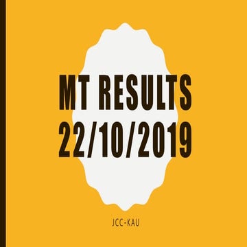 Mt results 22 | PPT