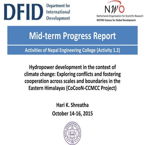 CoCooN-CCMCC Research Project Mid Term Review | PPTX