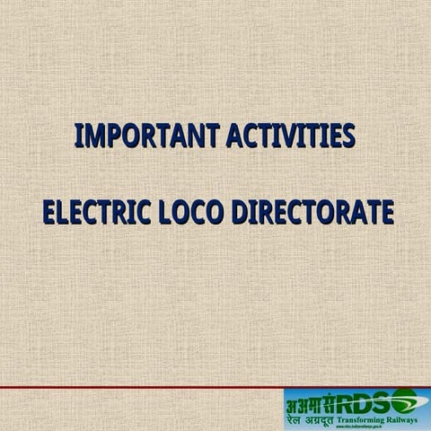 MTR VISIT By Indian Railway - Very Important.ppt