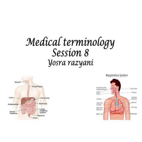 medical terminology by Yosra Raziani | PDF