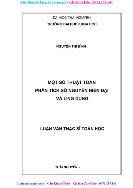 Thuật toán mã hóa rsa | PPT