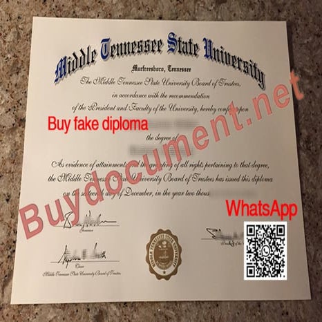 MTSU diploma | PDF