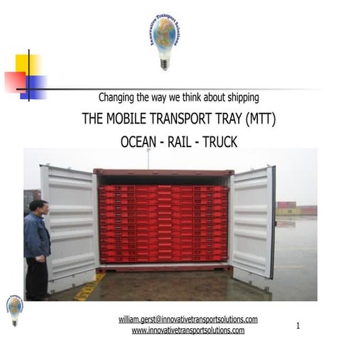 Mobile Transport Tray Presentation | PPT