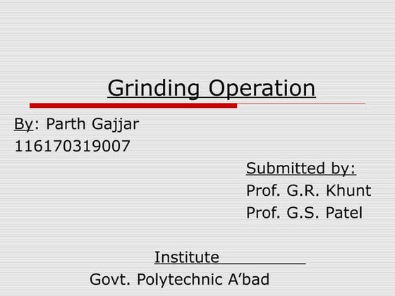 Fettling in casting | PPT