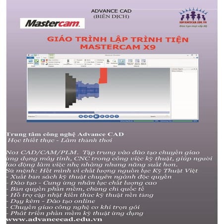Lập trình tiện MASTERCAM x9 | PDF