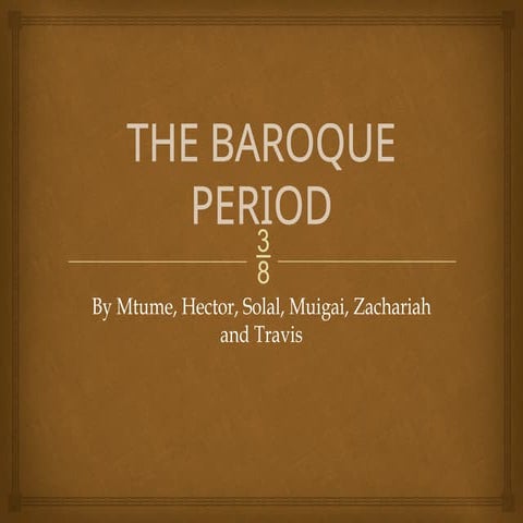 Baroque Music. Characteristics and Styles of Music | PPT