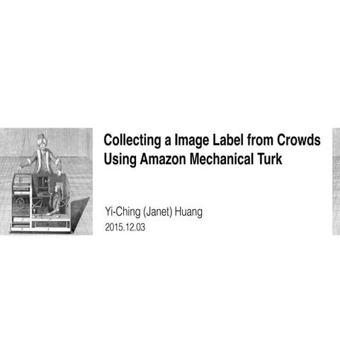 Introduction to Amazon Mechanical Turk | PPTX