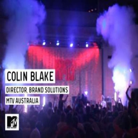 Colin Blake, MTV - 'Branding' | PPT