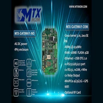 MTX M2M IoT modems gateways routers | PPTX