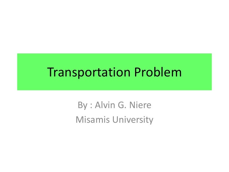 degeneracy in transportation problem slideshare
