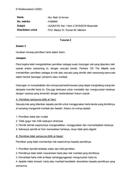 Bil Cukai Pintu atau Taksiran | DOCX