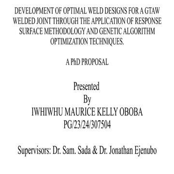 MUARICE PROPOSAL SLIDE Ph.D. presentatio | PPTX