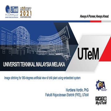 MUCET2021_STITCHING to stitch images for detection | PPT