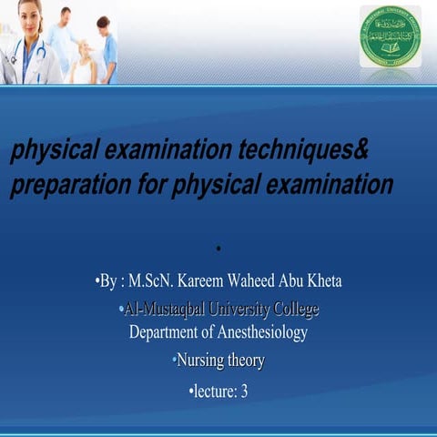 Physical Assessment Techniques (IPPA) pdf | PPTX