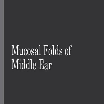 Epitympanic anatomy otolaryngology | PDF