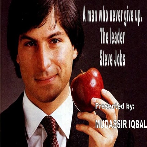 Steve jobs leadership role | PPT