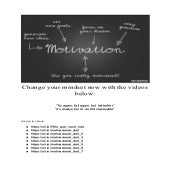 Change your mind Set | PDF