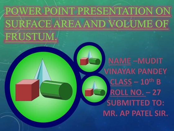 Solid mensuration lecture #1 | PPTX