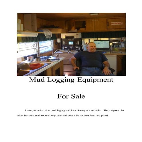 Mud Logging Equipment for Sale | PDF