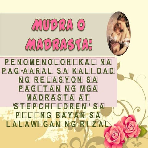 Mudra o madrasta filipino version | PPTX | Adoption and Fostering ...