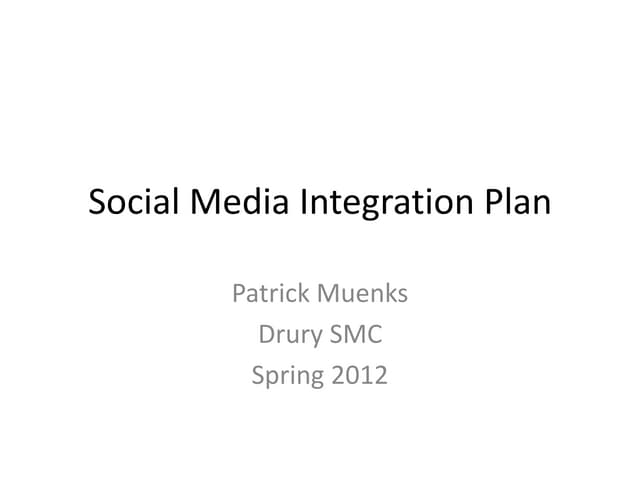 Social Media Integration Map | PPTX