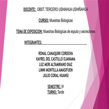 Comprehensive Study on Sputum Sample Collection and Analysis in ...