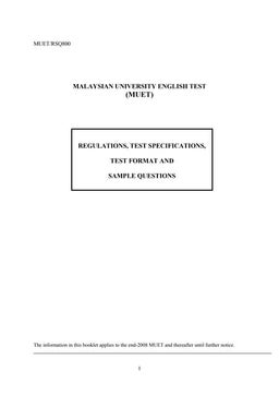 Muet workshop 2014 | PDF