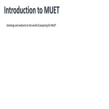 Muet intro | PPT