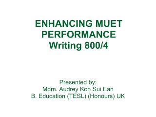 Muet workshop 2014 | PDF
