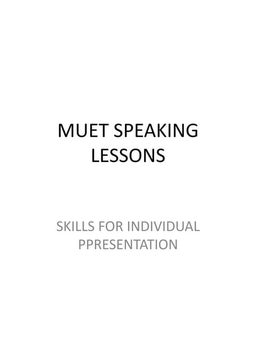 Muet workshop 2014 | PDF