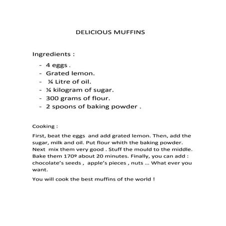 Muffins | DOCX