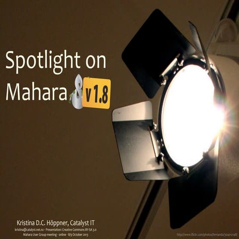 Spotlight on Mahara 1.8 | PDF