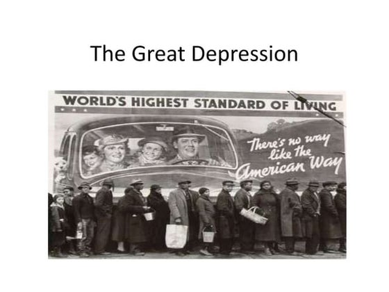 PPT - The Great Depression - IIB1 | PPT