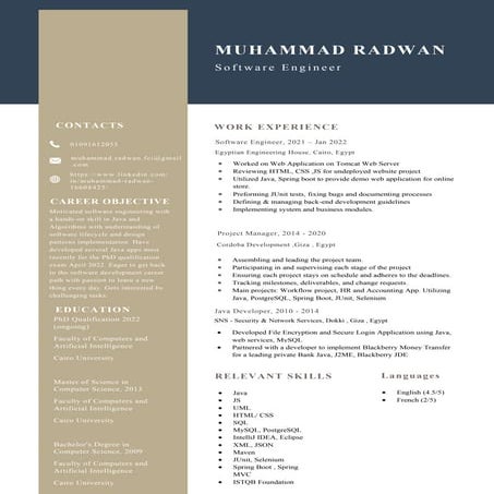Hazem ashraf-cv-updated | PDF