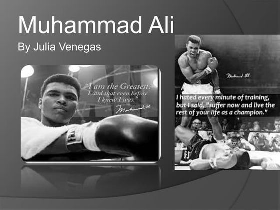 Muhammad ali presentation | PPTX