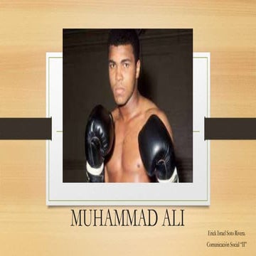 Muhammad ali | PPTX